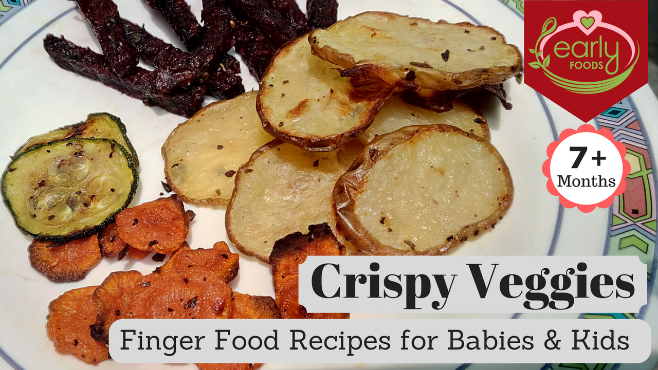 Baked Veggies Crispies | Finger Foods For Baby & Kids – Early Foods India