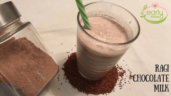 Ragi Chocolate Milk - The Healthy Homemade Bournvita! - Early Foods