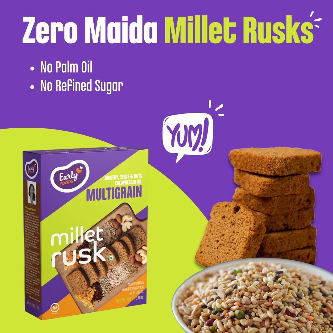 Buy Multigrain Millet Rusk | Early Foods – Early Foods IND