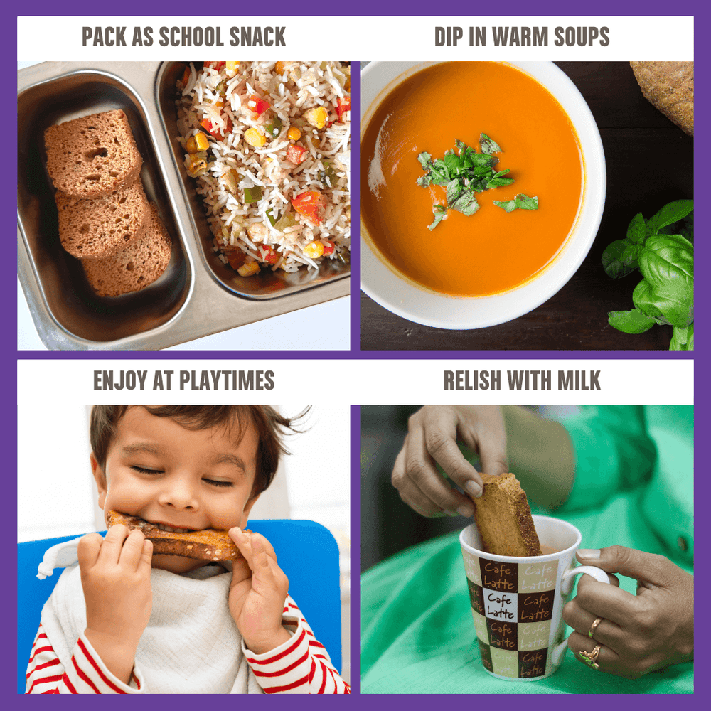 Buy Baby Snacks |Multigrain Millet Rusk | Early Foods