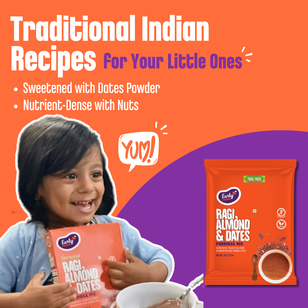 Buy Sprouted Ragi Powder with Almonds Trial Pack | Early Foods – Early ...