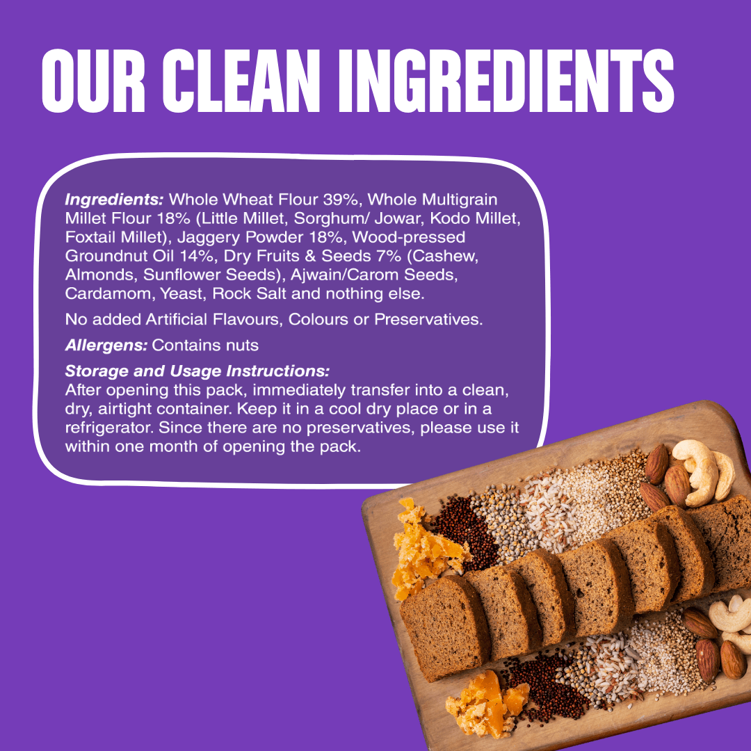 Buy Multigrain Millet Rusk | Early Foods