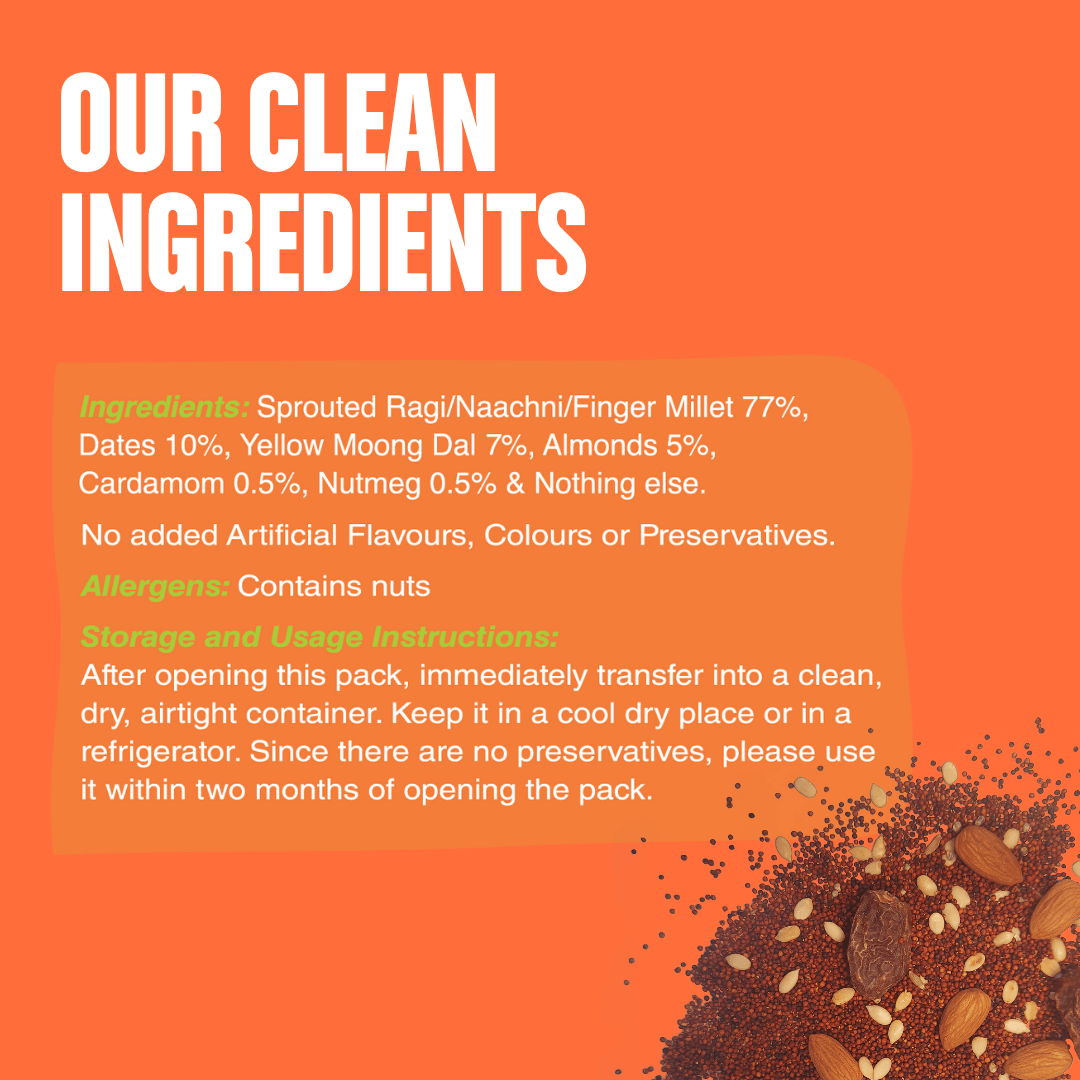 Buy Sprouted Ragi Malt/Porridge Mix | Early Foods