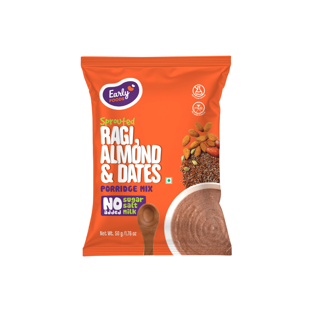 Buy Sprouted Ragi Powder with Almonds Trial Pack | Early Foods – Early ...