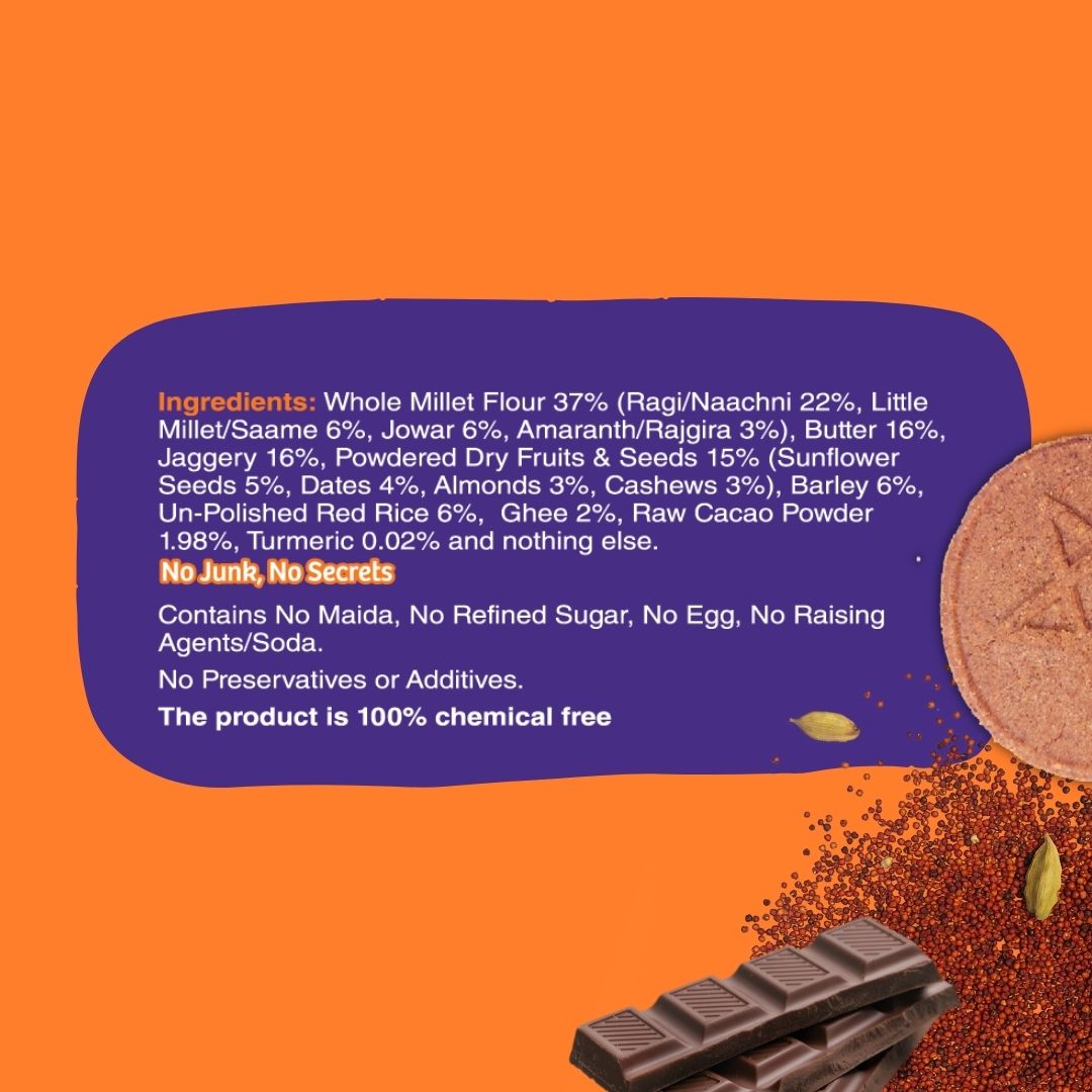 Buy Ragi Choco Jaggery Cookies | Early Foods – Early Foods India