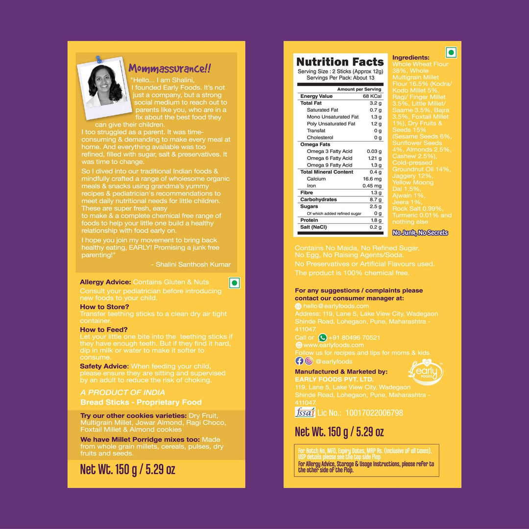 Buy Fresh & Edible Teethers to Soothe Teething Baby | Early Foods ...