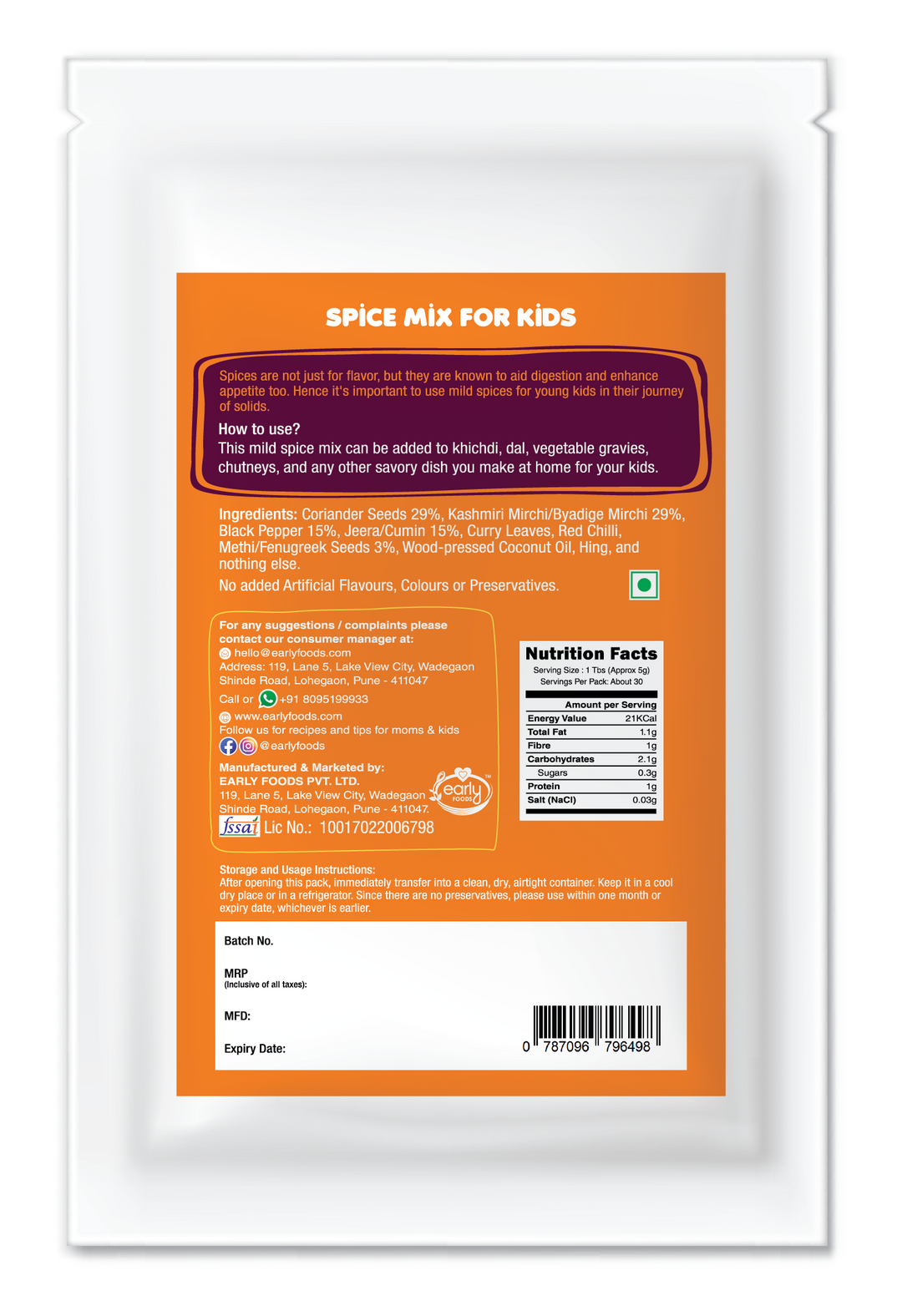 Spice Mix for Kids | Early Foods